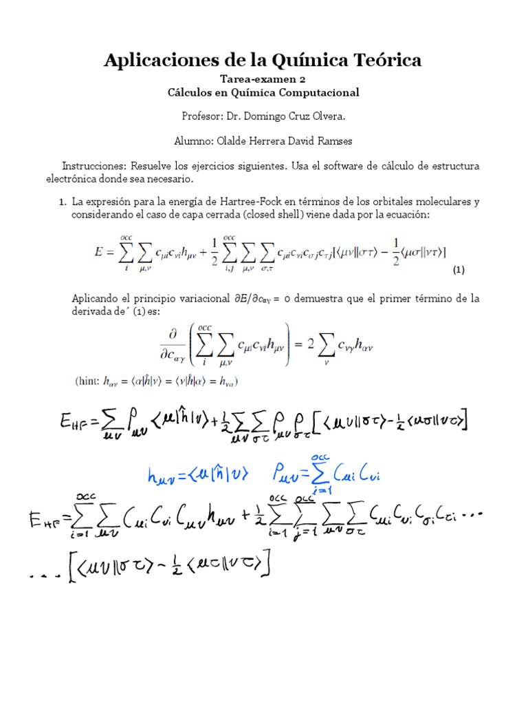 Cálculos en Química Computacional | PDF | Informática