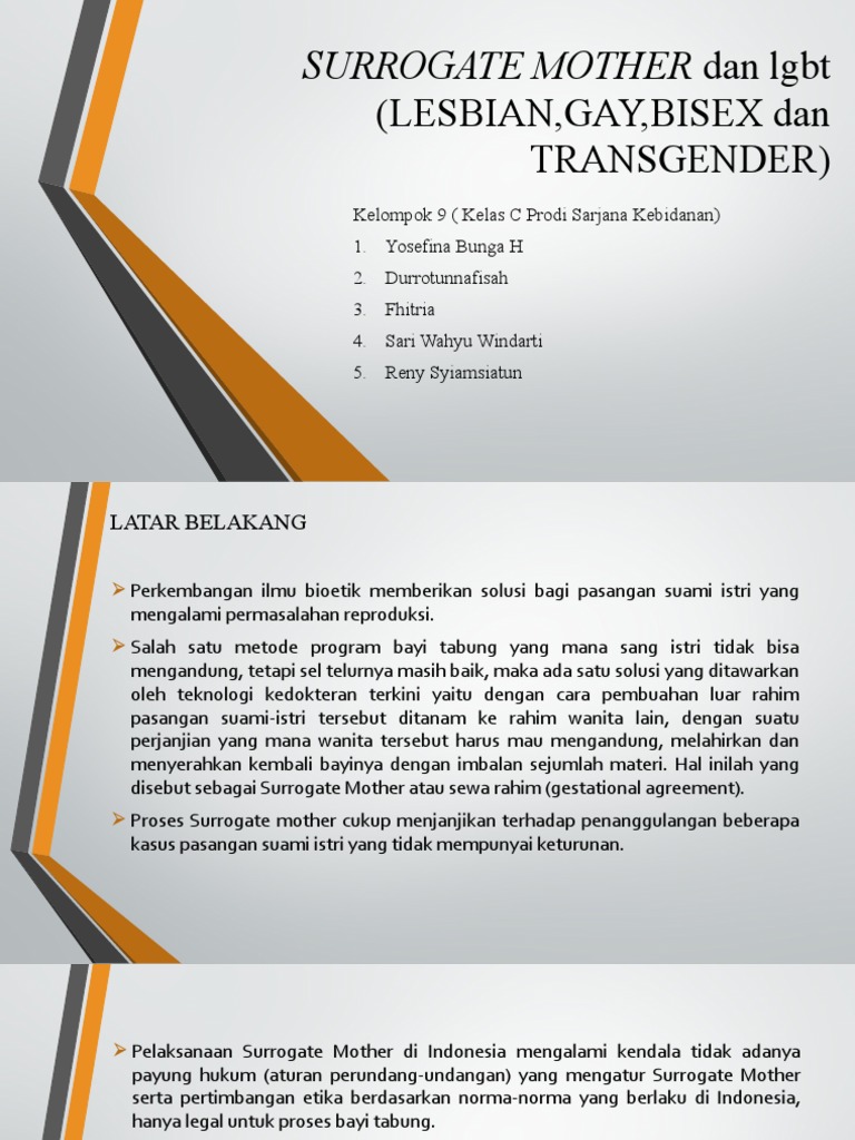 SURROGATE MOTHER Dan LGBT (LESBIAN, GAY | PDF