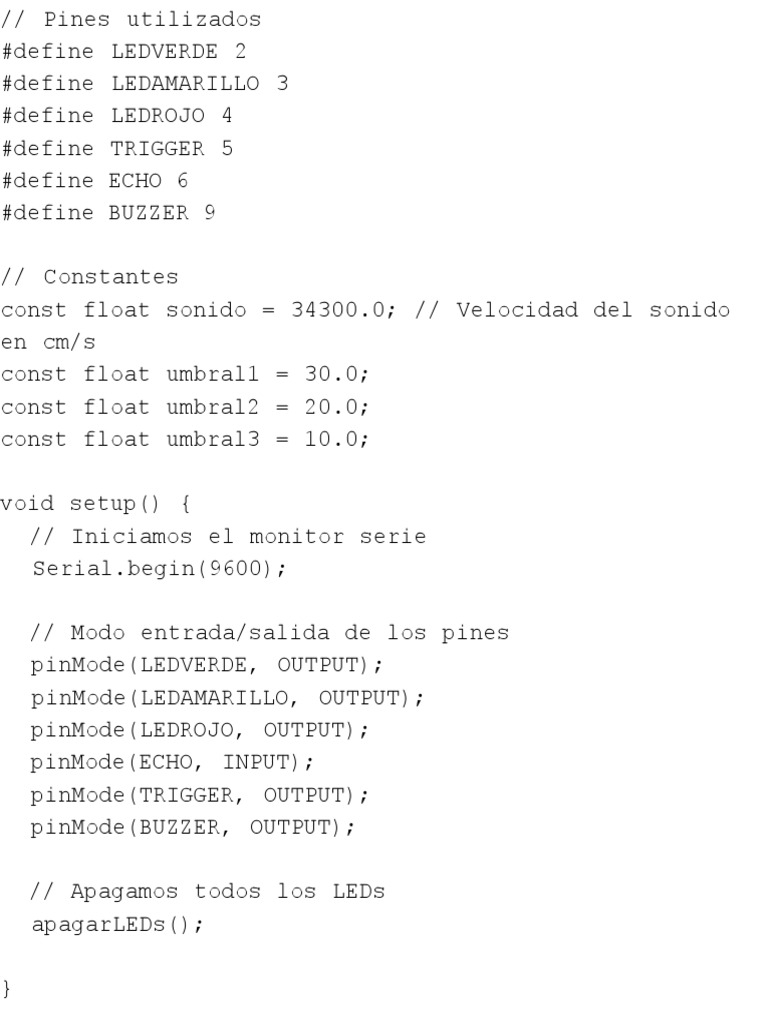 Programación para Buzzer Arduino | PDF