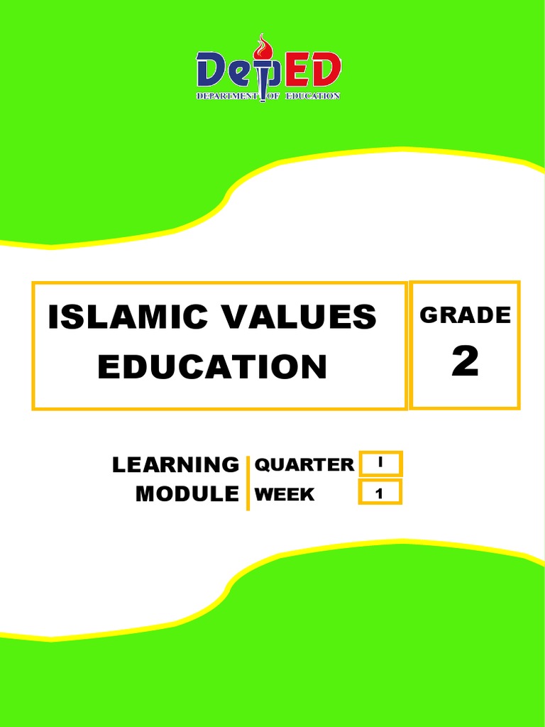 Module in Islamic Values Ed. Grade 2 Week 1 | PDF | God In Islam | Allah