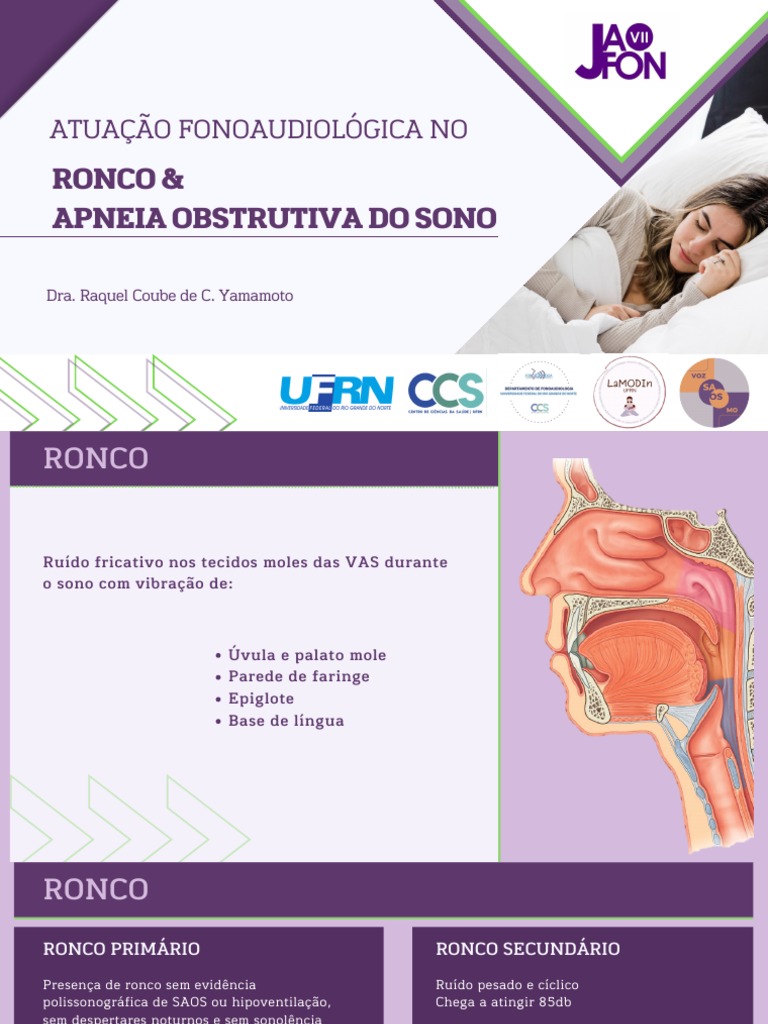 Atuação Fono No Ronco | PDF | Ronco | Apneia do sono