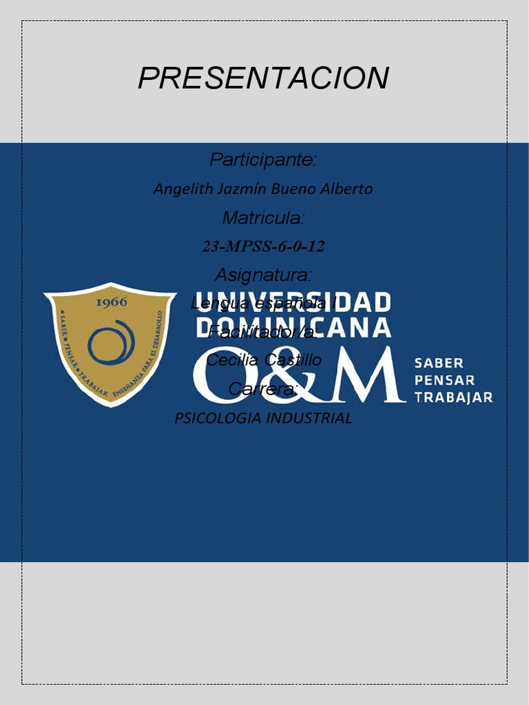 Presentacion Lengua Espanola | PDF