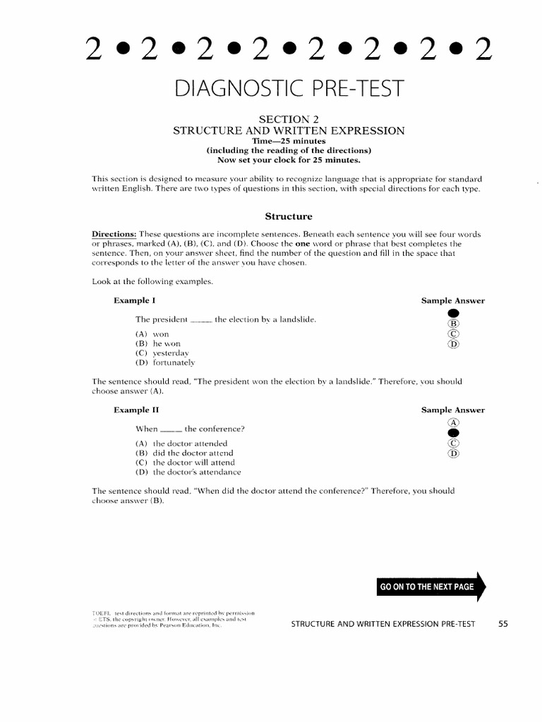 SOAL Section - 2 (Structure and Written Expresion) ) | PDF | Physical ...