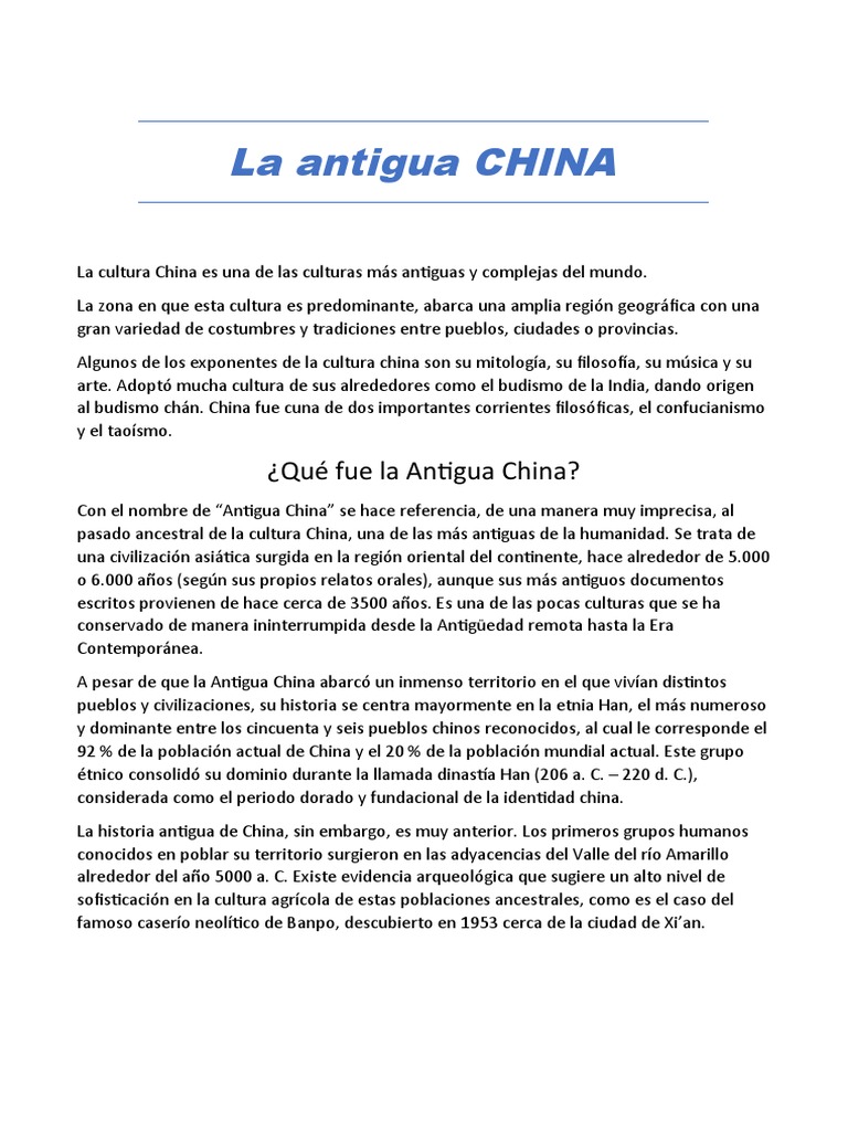 La Antigua CHINA | PDF | China | Política mundial