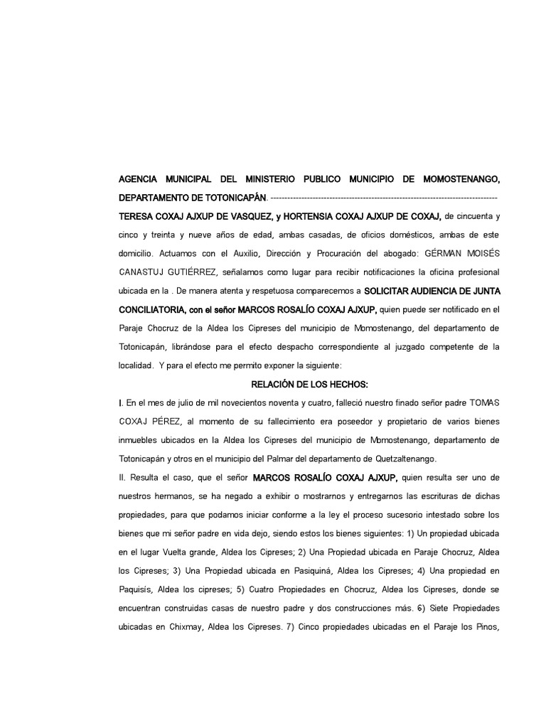 Denuncia Penal Por Delito de Apropiacion Indebida..... | PDF Denuncia Penal Por Delito de Apropiacion Indebida..... | PDF