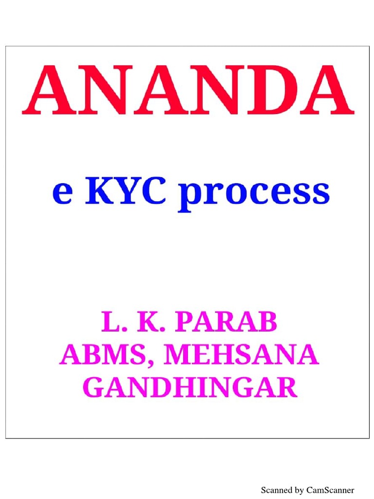 Ananda e Kyc Process | PDF