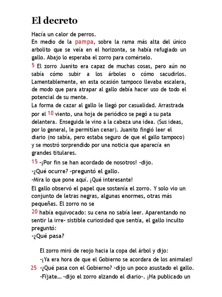 El Decreto | PDF | Pollo