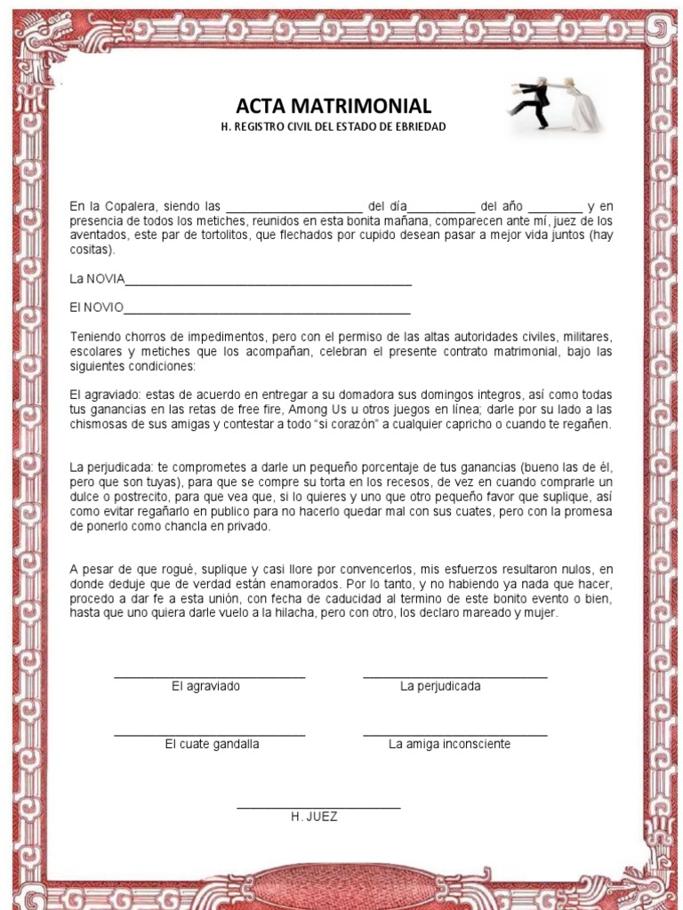 Acta de Matrimonio 3 | PDF