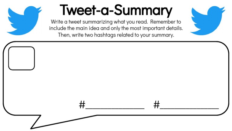 Tweet Summary Template | PDF
