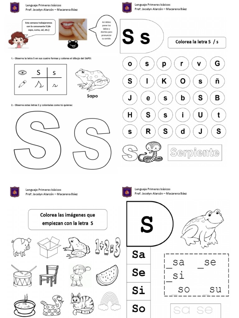 Guias Letra S PDF | PDF