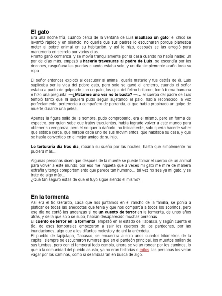 6 Historias de Terror | PDF