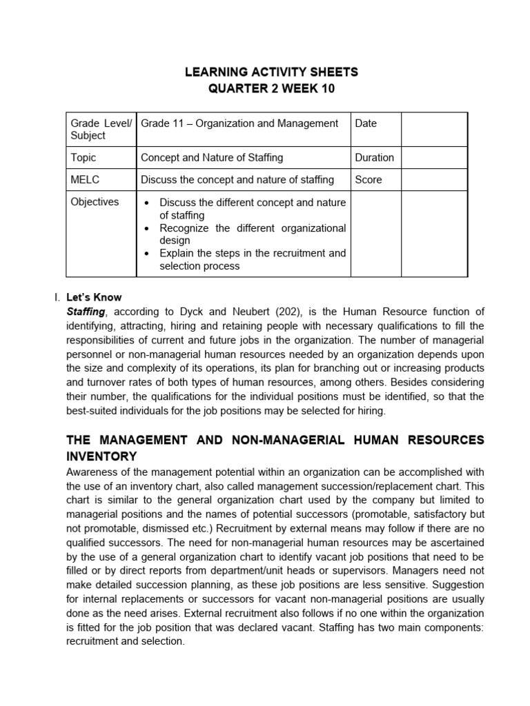 Understanding Staffing and Recruitment | PDF | Recruitment | Human ...