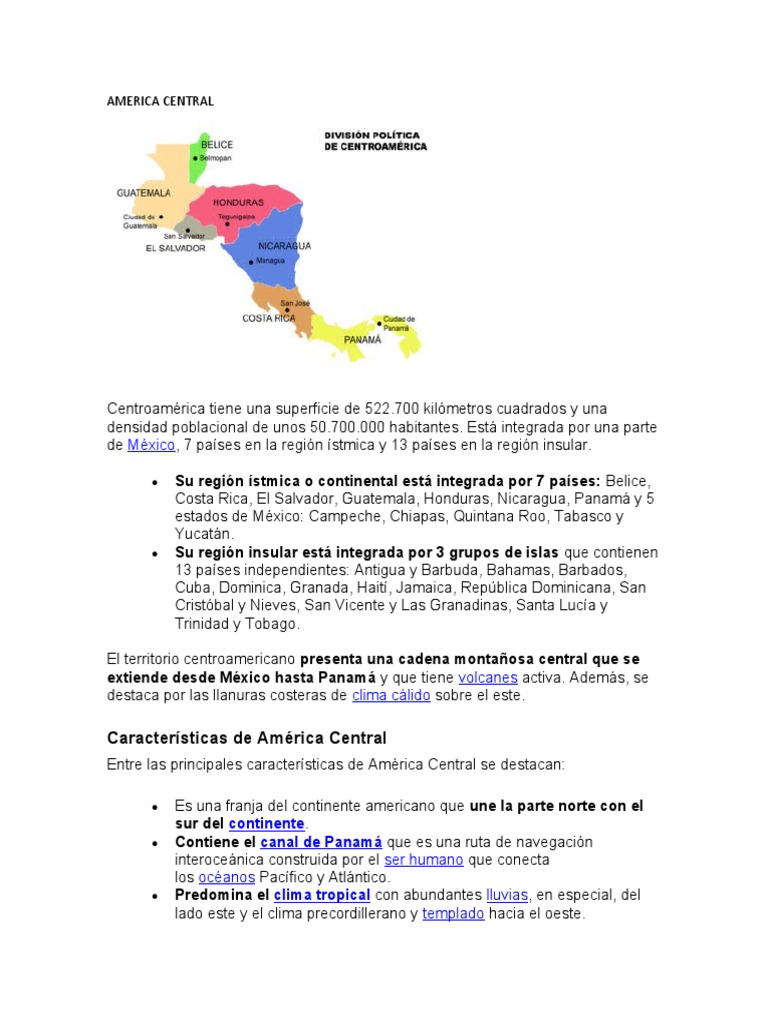 America Central | Descargar gratis PDF | Centroamérica | Américas