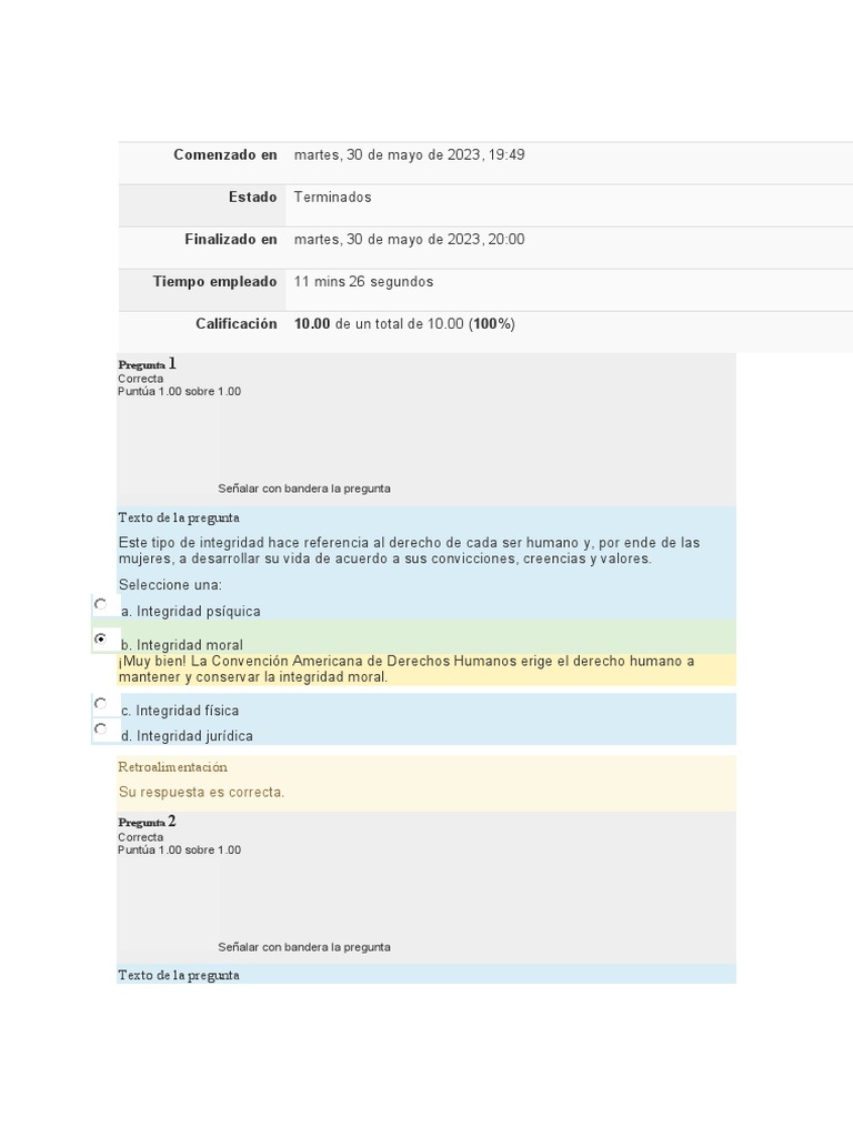 Cuestionario Final Del Módulo 2 Autonomia Derechos de La Mujer | PDF | La violencia contra las ...