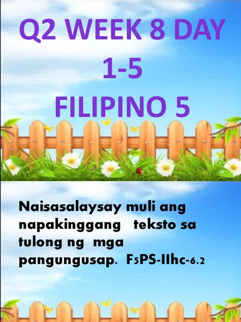 Q2 Fil Week 8 D1 5 DEMO | PDF