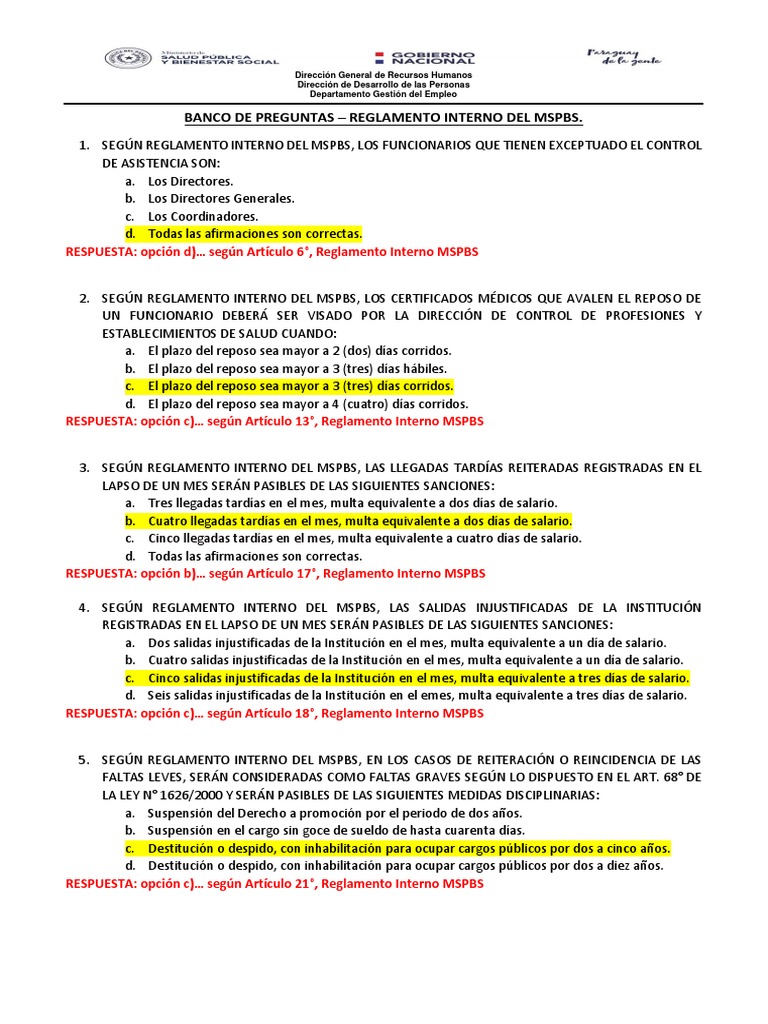 Examen Pregunta y Respuesta C | PDF