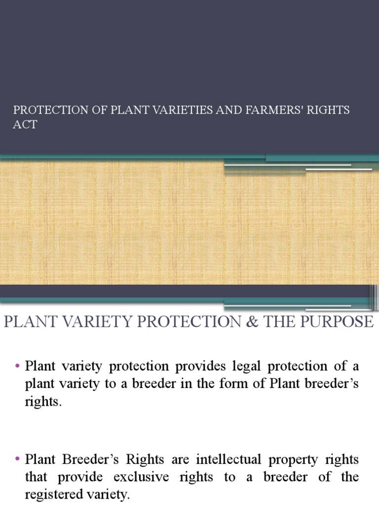 Plant Variety Protection Overview | PDF | Biodiversity | Plant Breeding