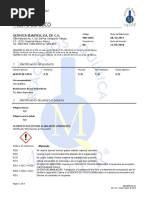 2 Metil-2-Propanol (99,7%) SGA | PDF | Agua | Primeros auxilios