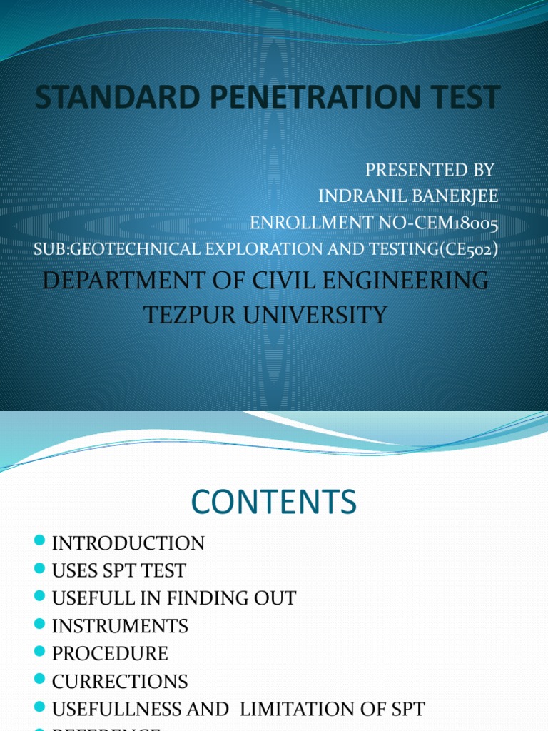 Standard Penetration Test.9193077.Powerpoint | PDF | Civil Engineering ...