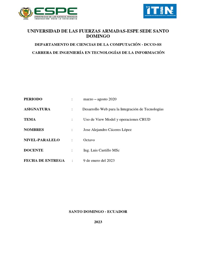CáceresJose Lab2 | PDF | Bases de datos | SQL