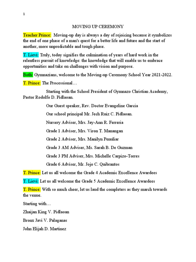 Moving Up Grade 6 | PDF