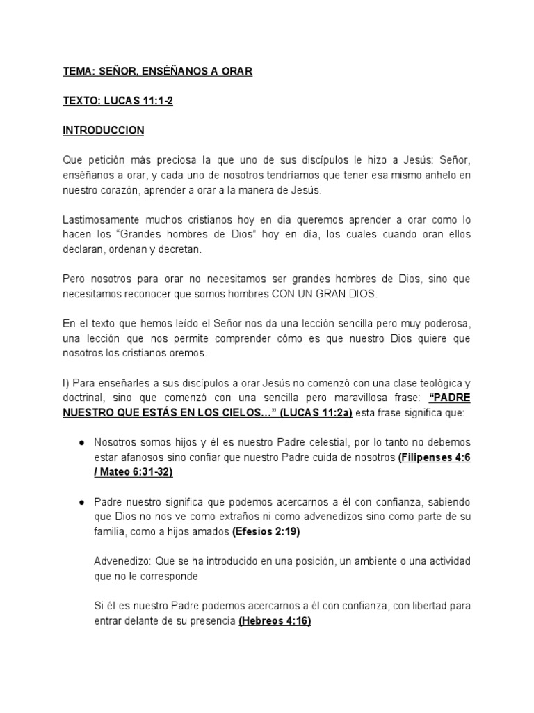SEÑOR-ENSÉÑANOS-A-ORAR (1) | PDF | Oración | Jesús