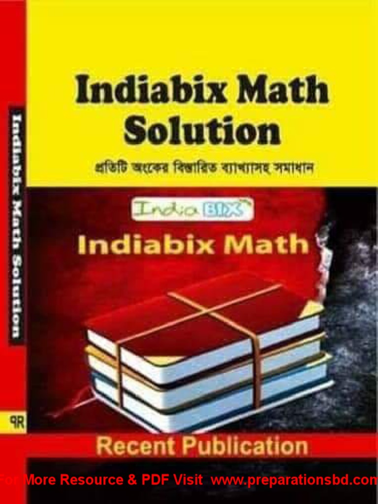 IndiaBix Math - Recent Publication | PDF