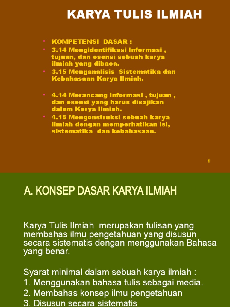 Ppt Karya Ilmiah | PDF
