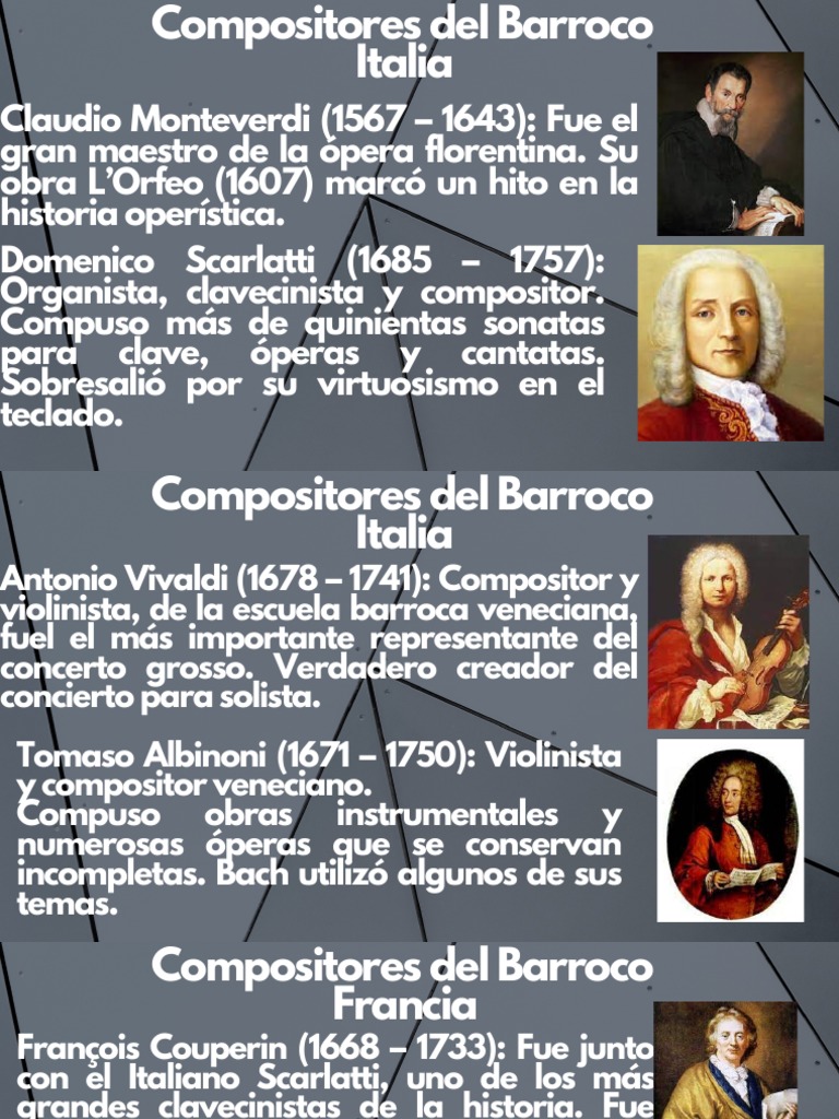 Compositores Del Barroco | PDF | Musica barroca | Clave