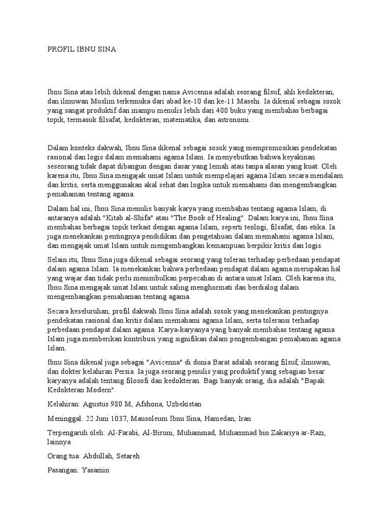 Ibnu Sina | PDF