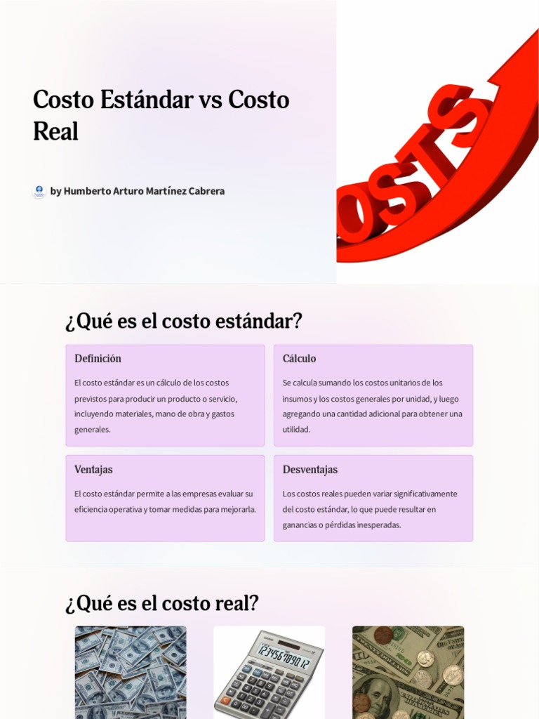 1.2 - Costo-Estandar-vs-Costo-Real | PDF