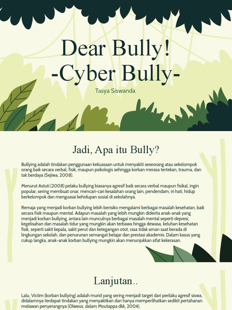 Materi Presentasi Bully | PDF