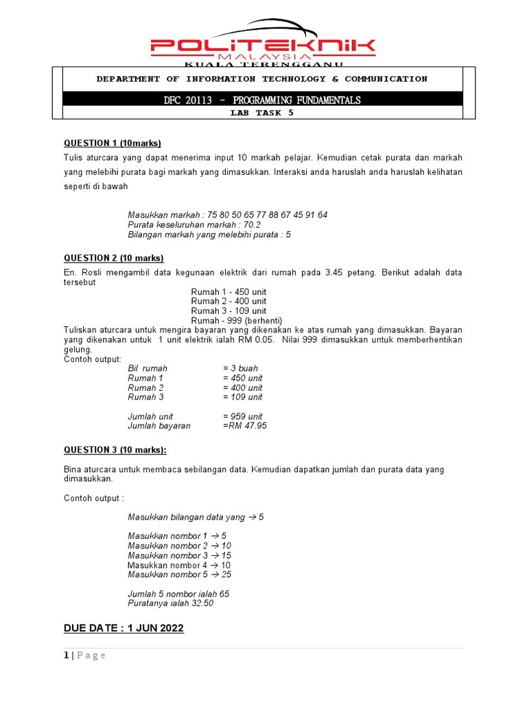 Lab Task 5 | PDF