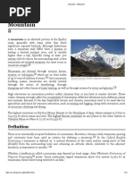 Diagram of A Mountain Labelling Activity | PDF | Mountains | Physical ...