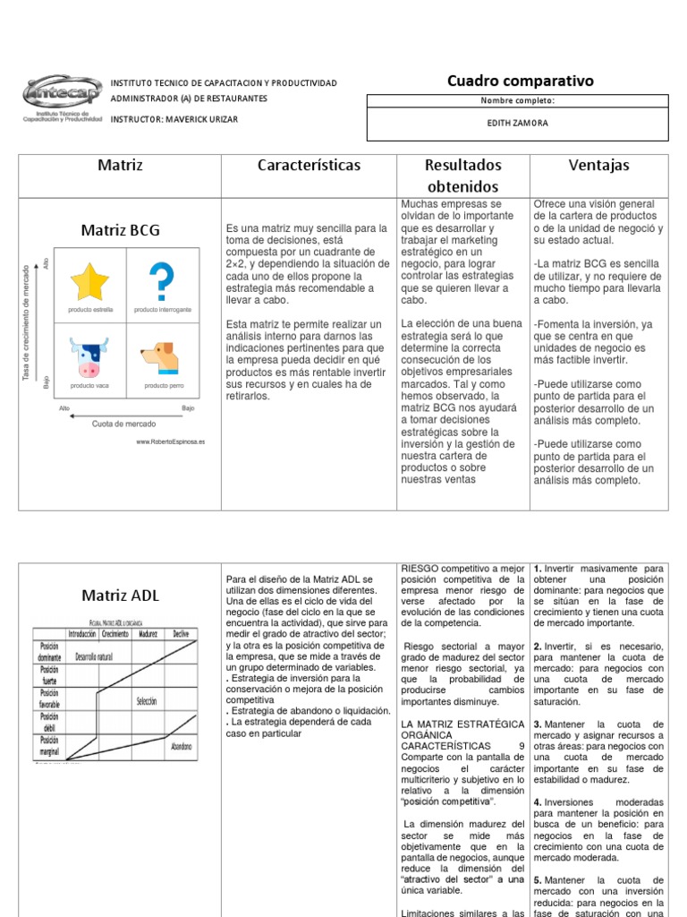 Matriz BCG | PDF