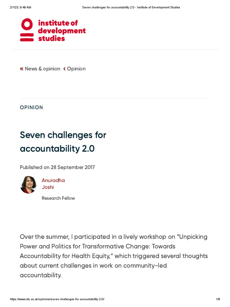 Challenges in Modern Accountability | PDF | Politics | Social Science