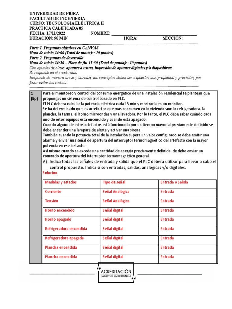 PC5 TE2 (Solución) | PDF | Bomba | Ingenieria Eléctrica
