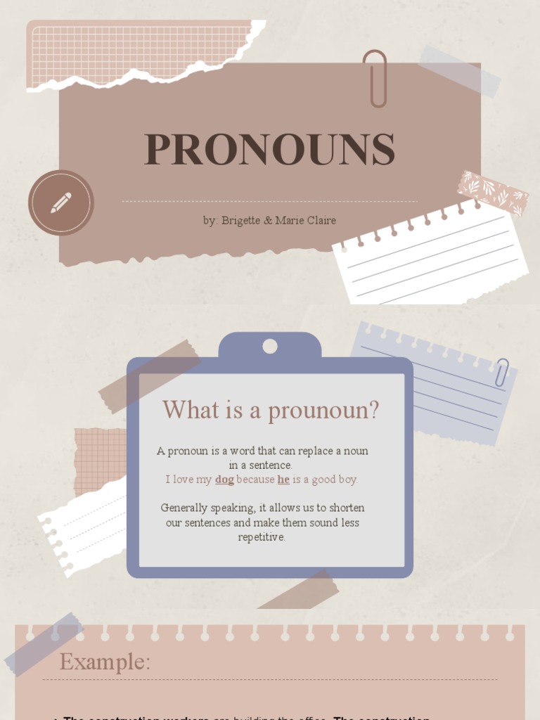 PRONOUNS Report | PDF | Pronoun | Grammatical Number