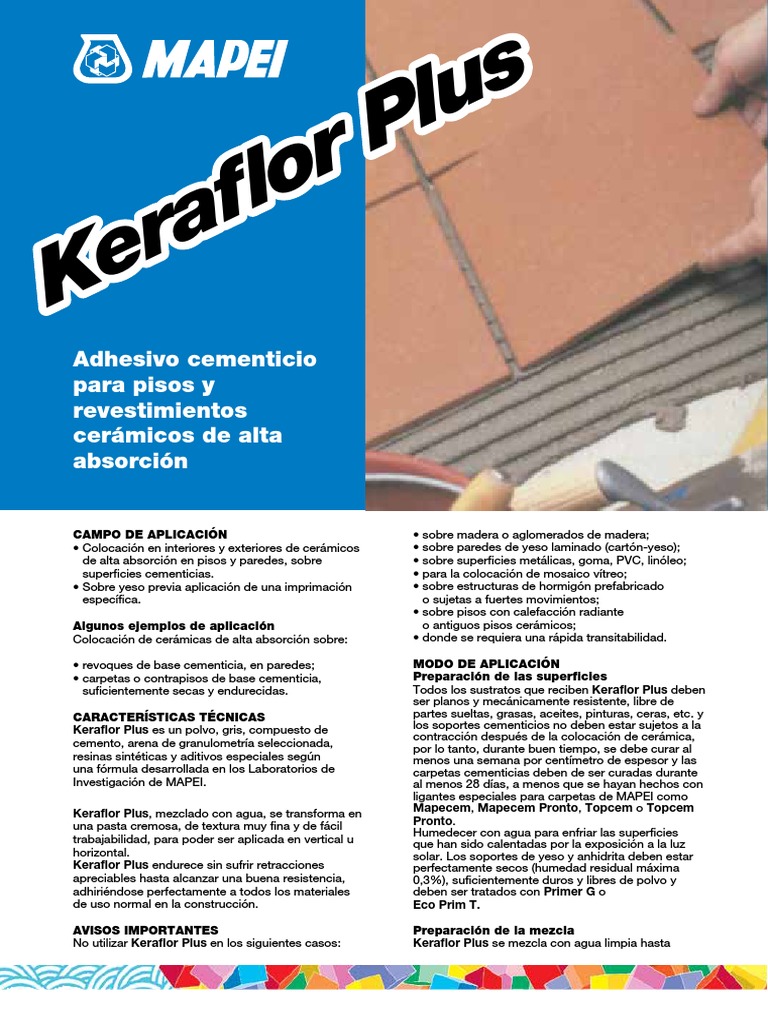 Tds Kerafloor Plus Mapei | PDF