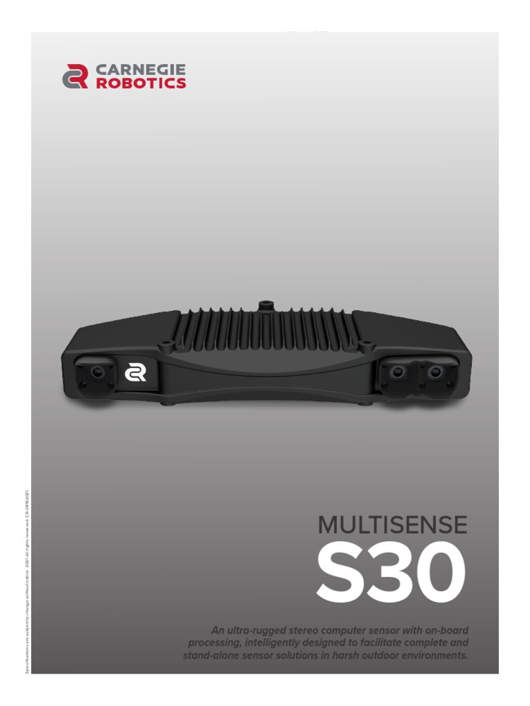 62b1d26b4be0db530a139175 - Spec Sheet - MultiSense S30 | PDF | Stereoscopy | Frame Rate