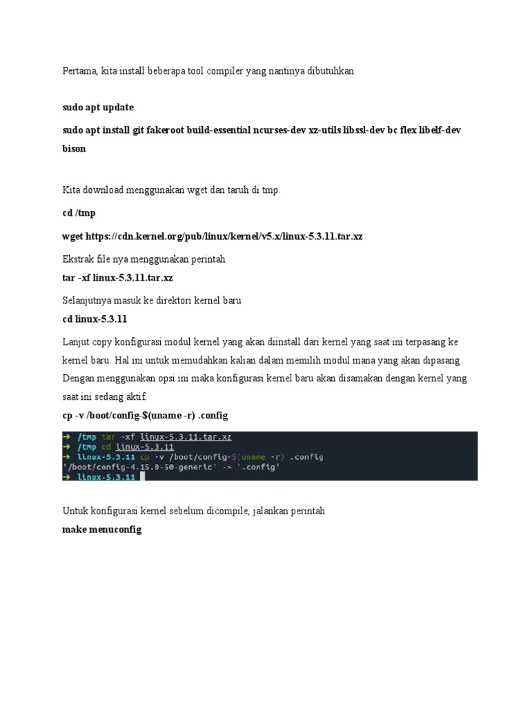 Compile Kernel Linux 5 | PDF