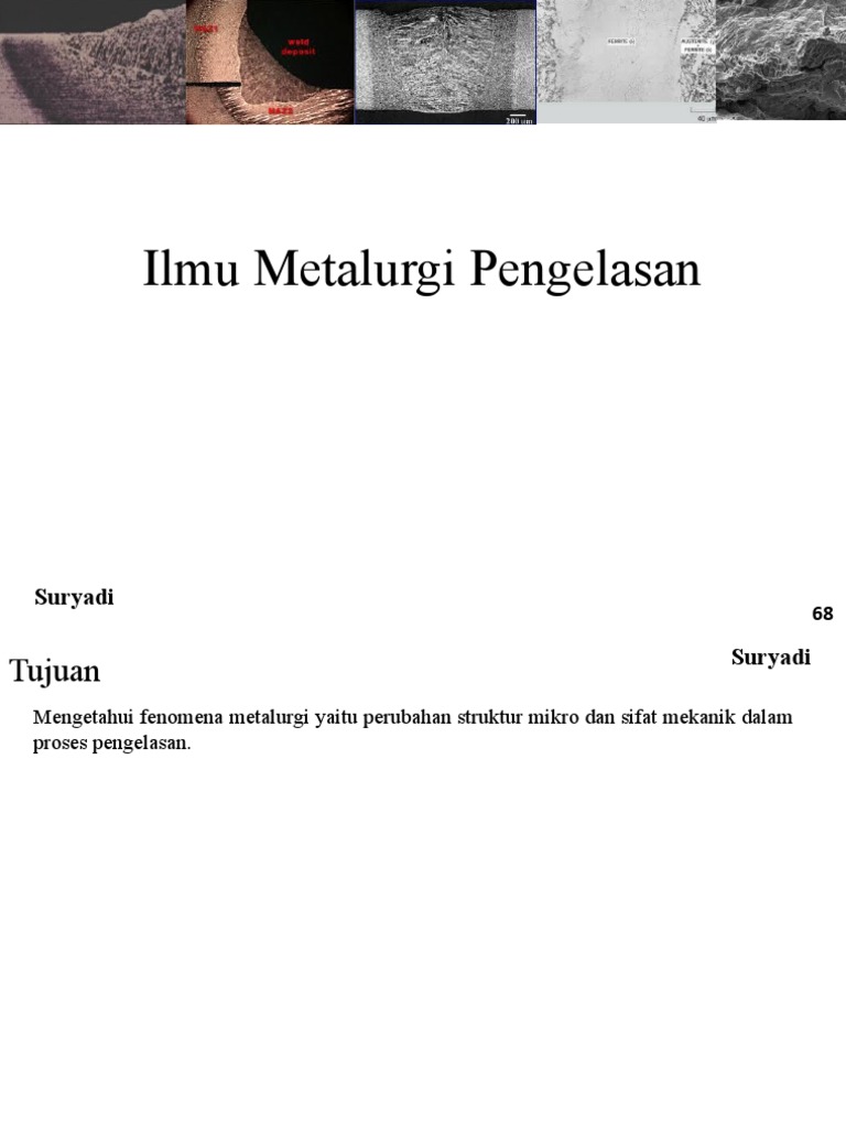 Metalurgi dalam Proses Pengelasan | PDF | Teknologi & Rekayasa