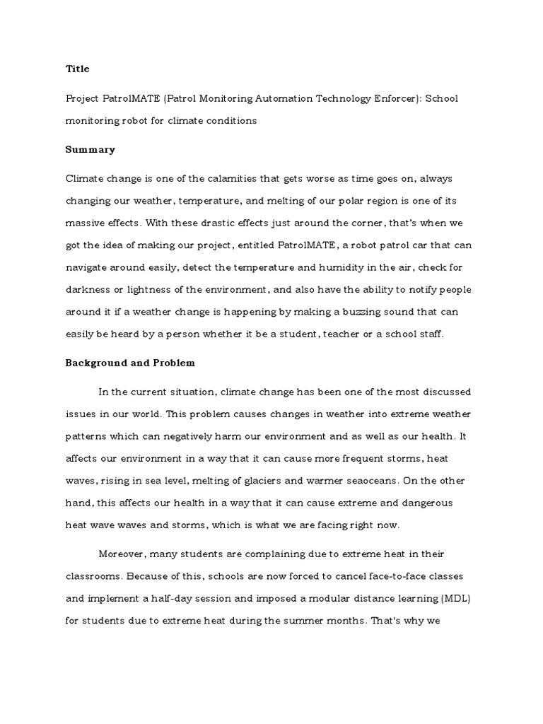 Research-Proposal-Climate-Change | PDF