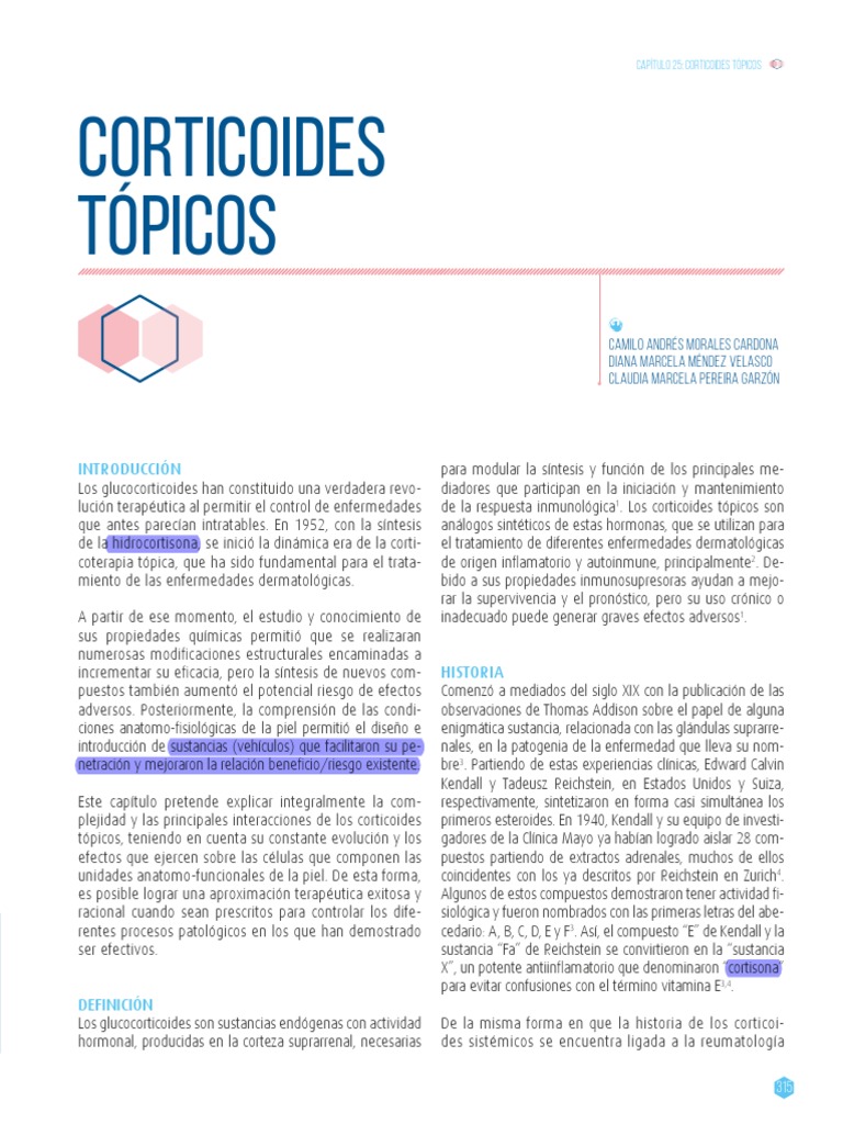 Corticoides Topicos | PDF | Hormona adrenocorticotrópica | Glucocorticoides