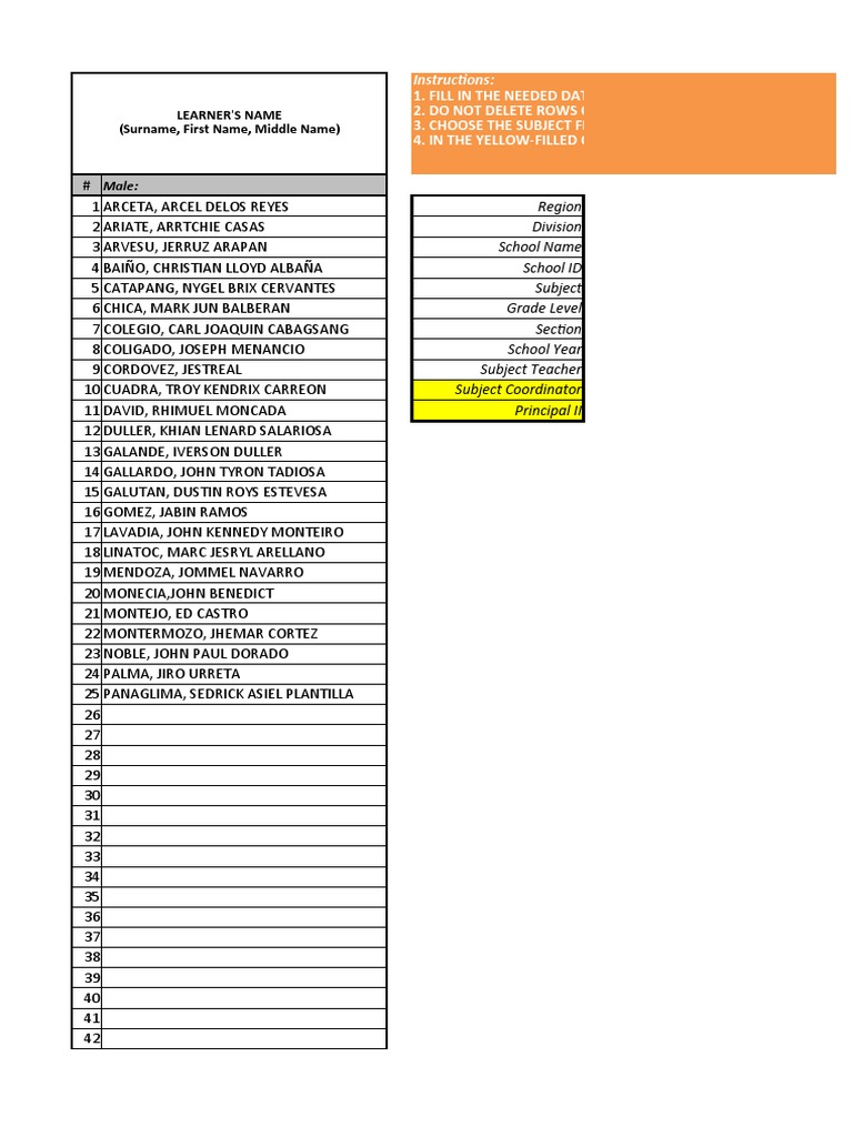 Esp Amazing Lnhs Class Record 2022 23 v2 | PDF Esp Amazing Lnhs Class Record 2022 23 v2 | PDF