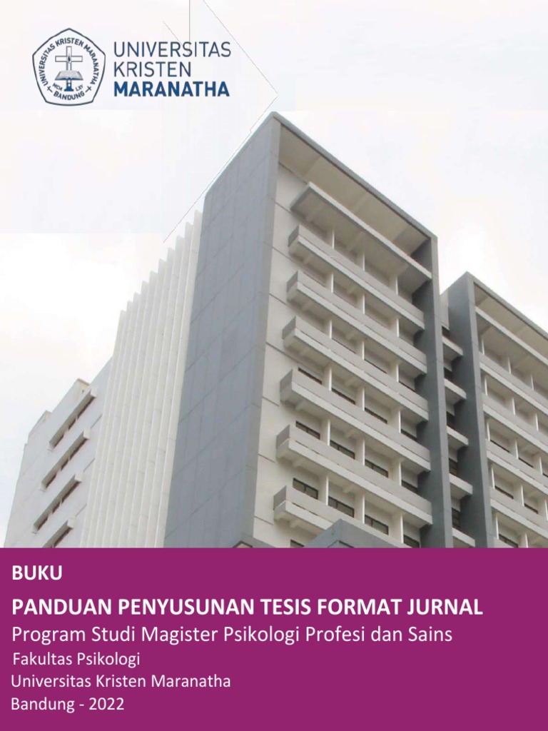 Panduan Tesis Format Jurnal 2022 | PDF