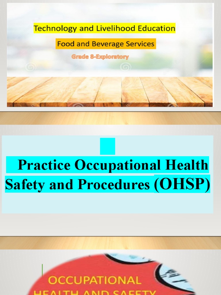 Oshp PPT Fbs | PDF | Occupational Safety And Health | Hazards