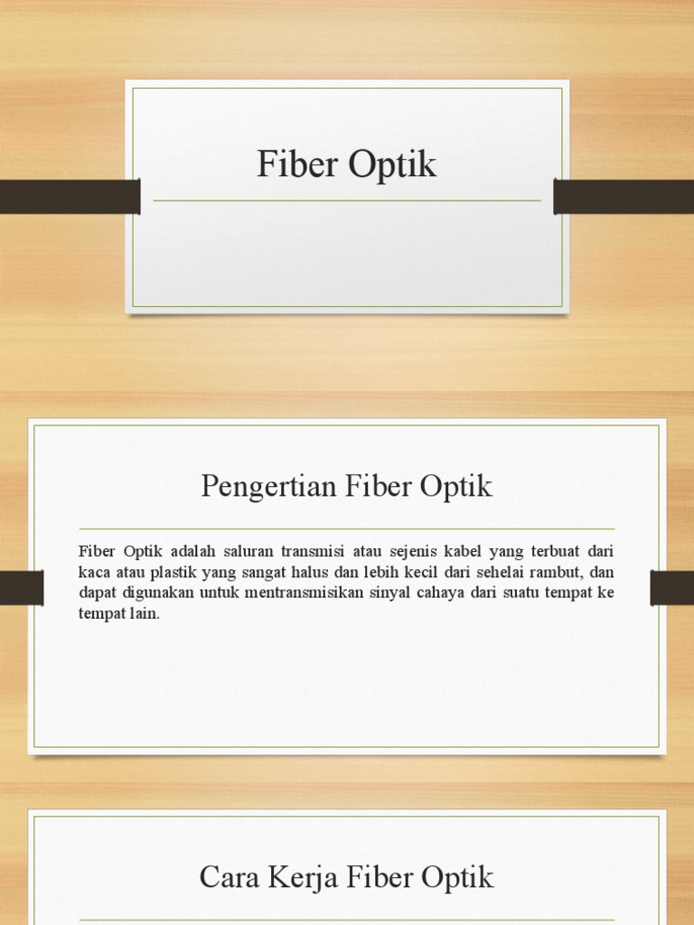 Fiber Optik | PDF
