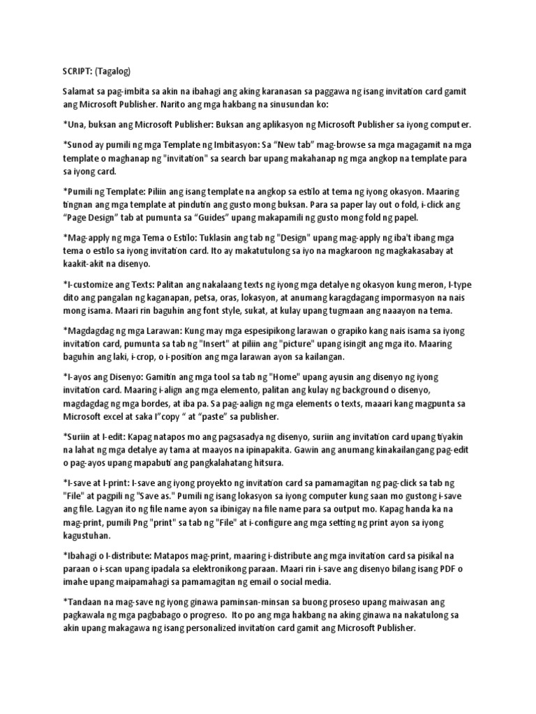 SCRIPT | PDF