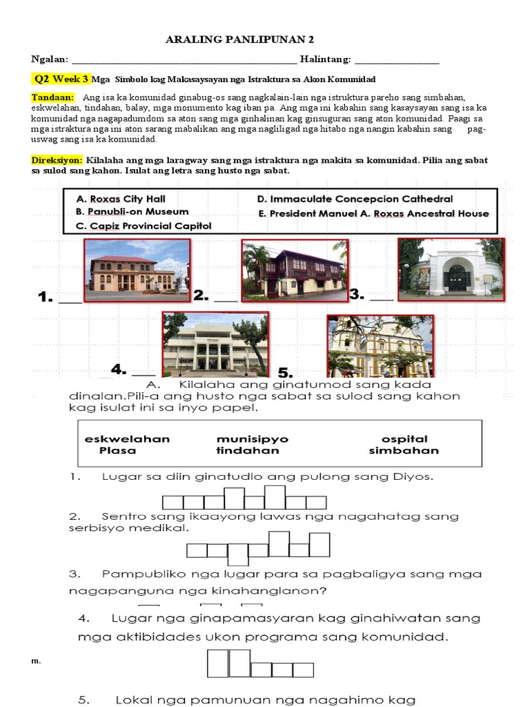 AP2 Q2 Weeks 34 Worksheets | PDF